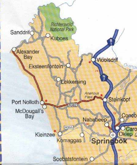 Richtersveld Map Home Peace Parks Foundation